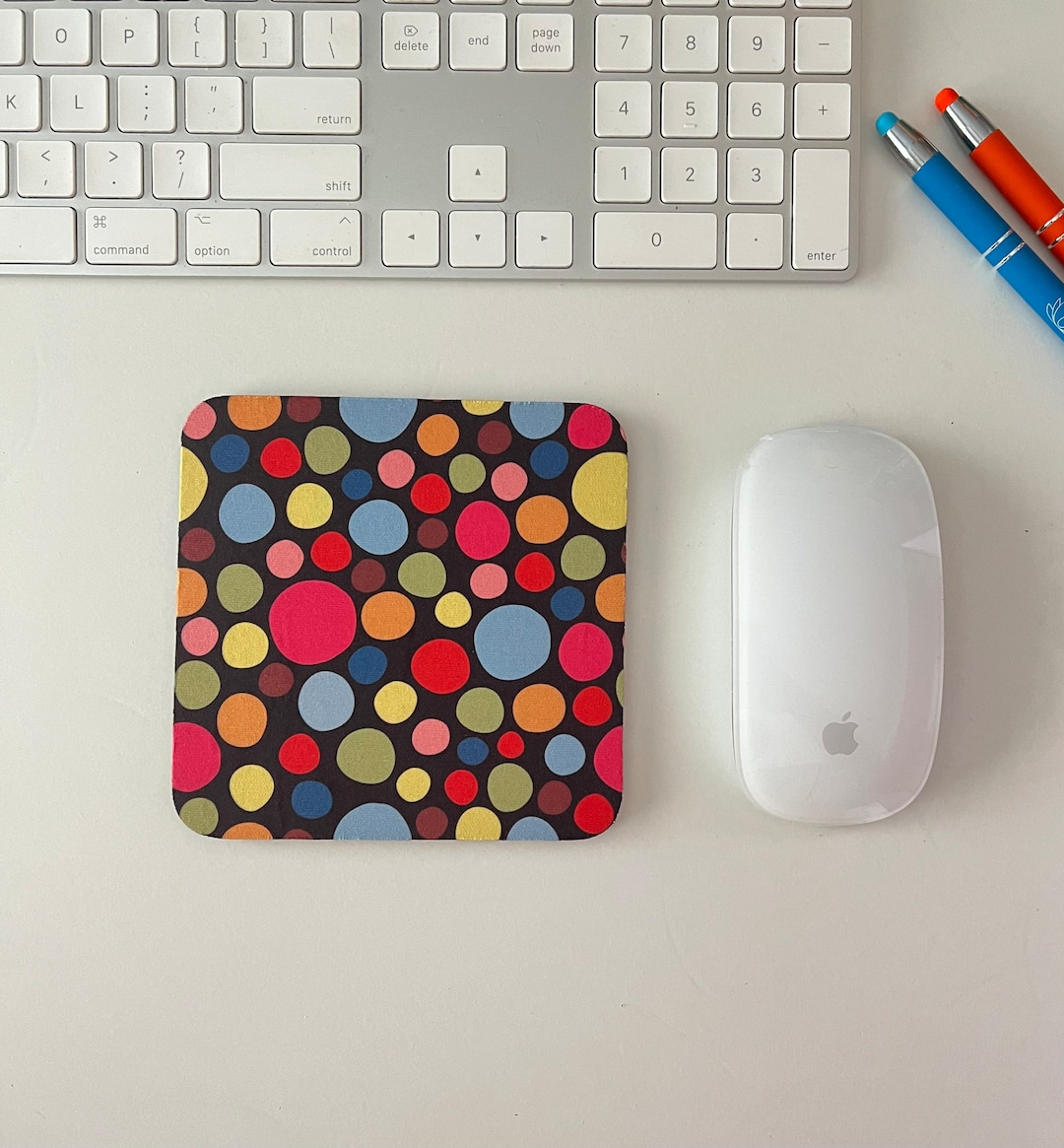 Square Colorful Circles Mousepad - Etsy