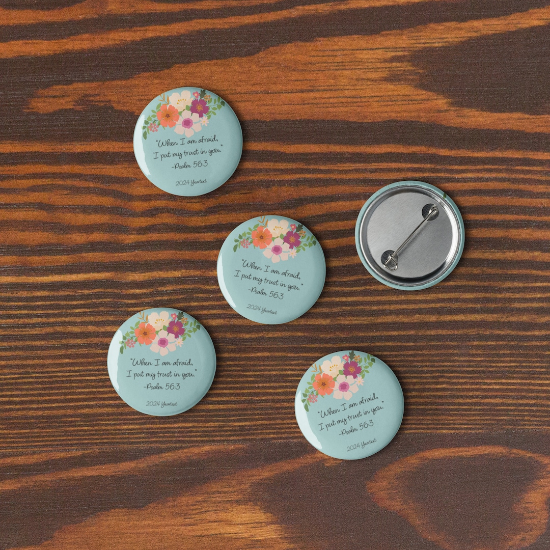 2024 Yeartext Bouquet Set of Pin Buttons - Etsy