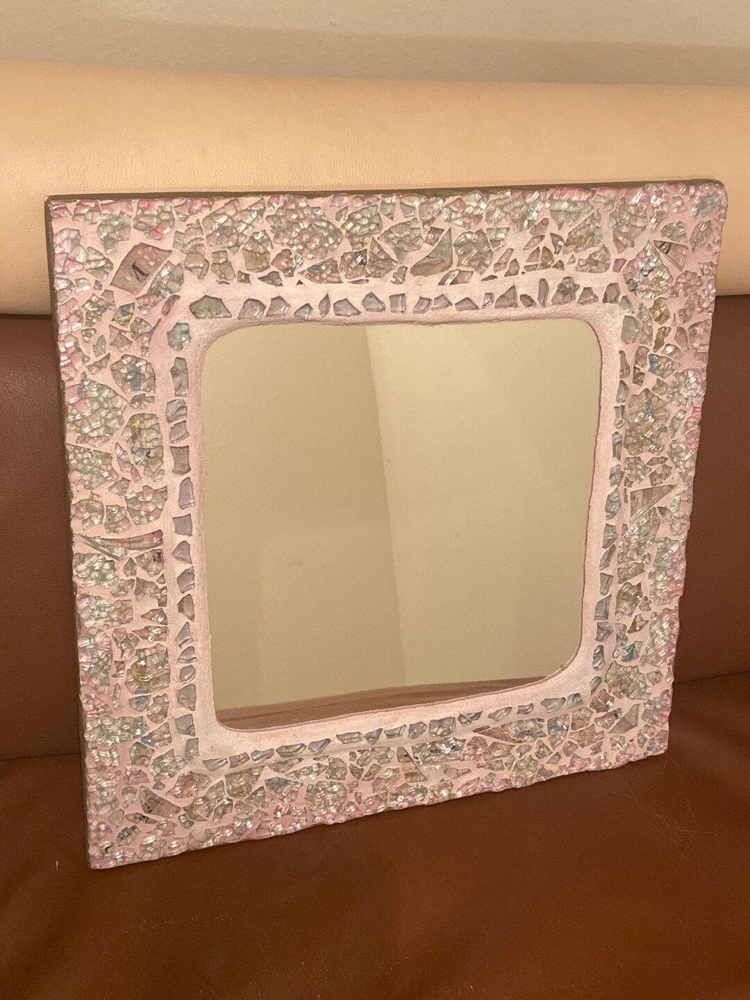 1999 Glass Mosaic Mirror by Ellen Blakeley - Etsy