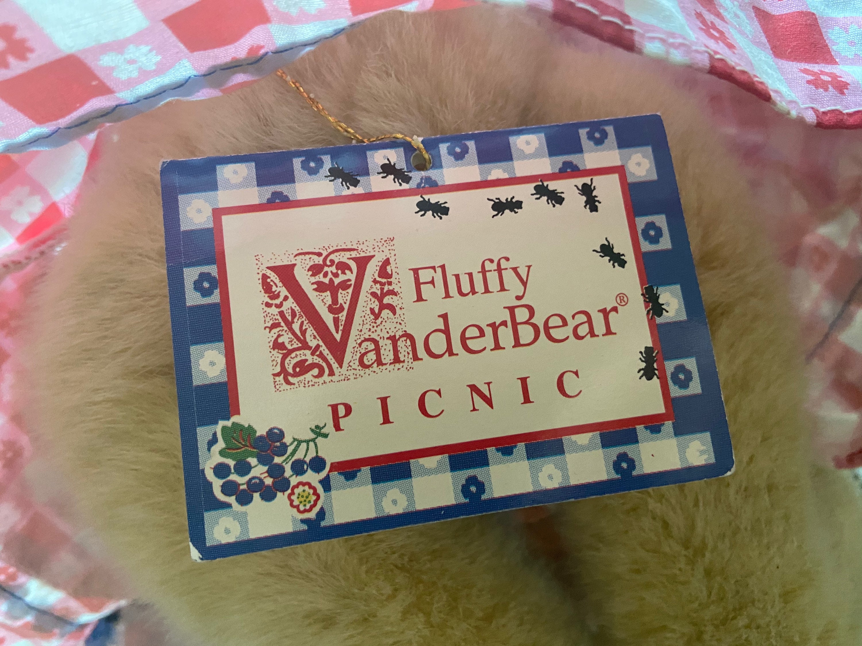 1992 Fluffy Vanderbear Family Picnic Bear With Original Tag Attached - Etsy
