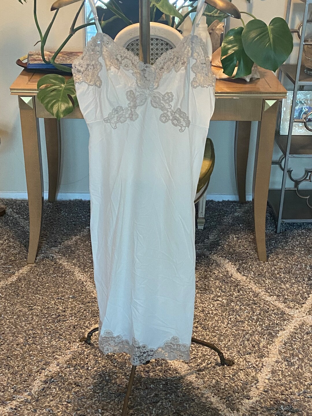 Vintage Cream Slip by Van Raalte W Lace Trim 35 Inch Bust - Etsy