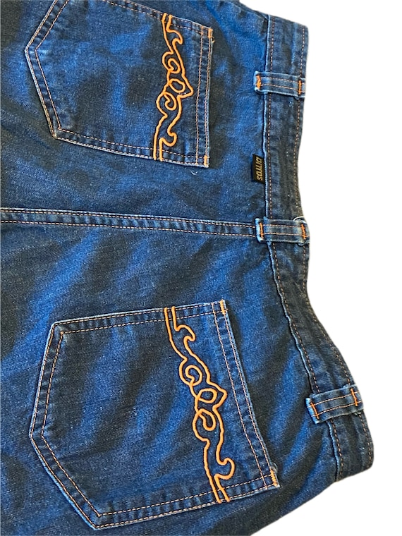 1970s Vintage Dittos High Waisted Jeans With Embroide… - Gem