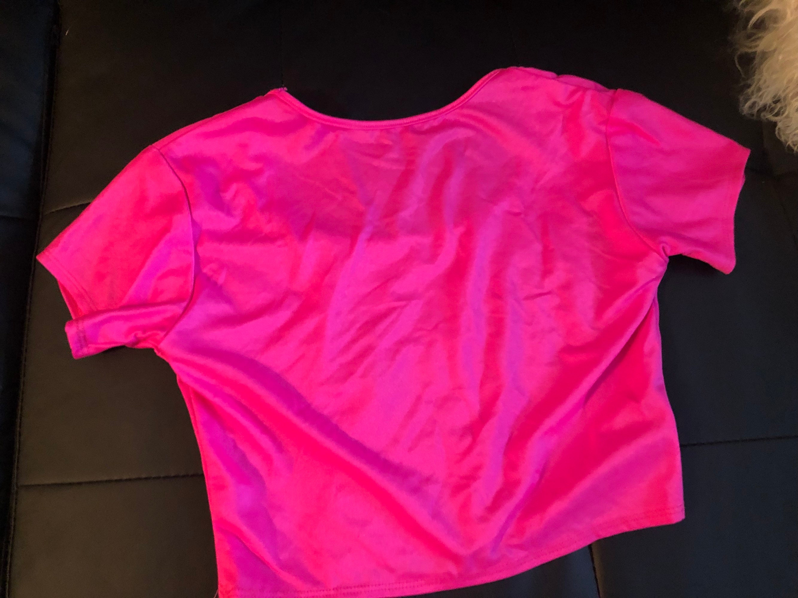 Eye Candy Vintage Hot Pink Crop Top Size Small to Medium - Etsy