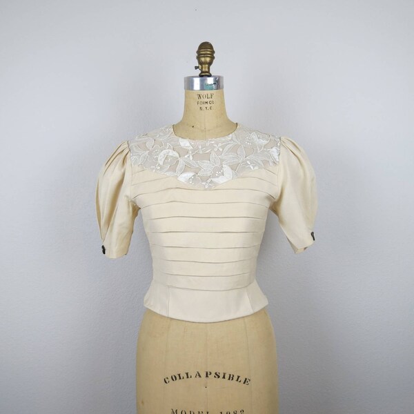 White Cotton Back Button Blouse - Etsy