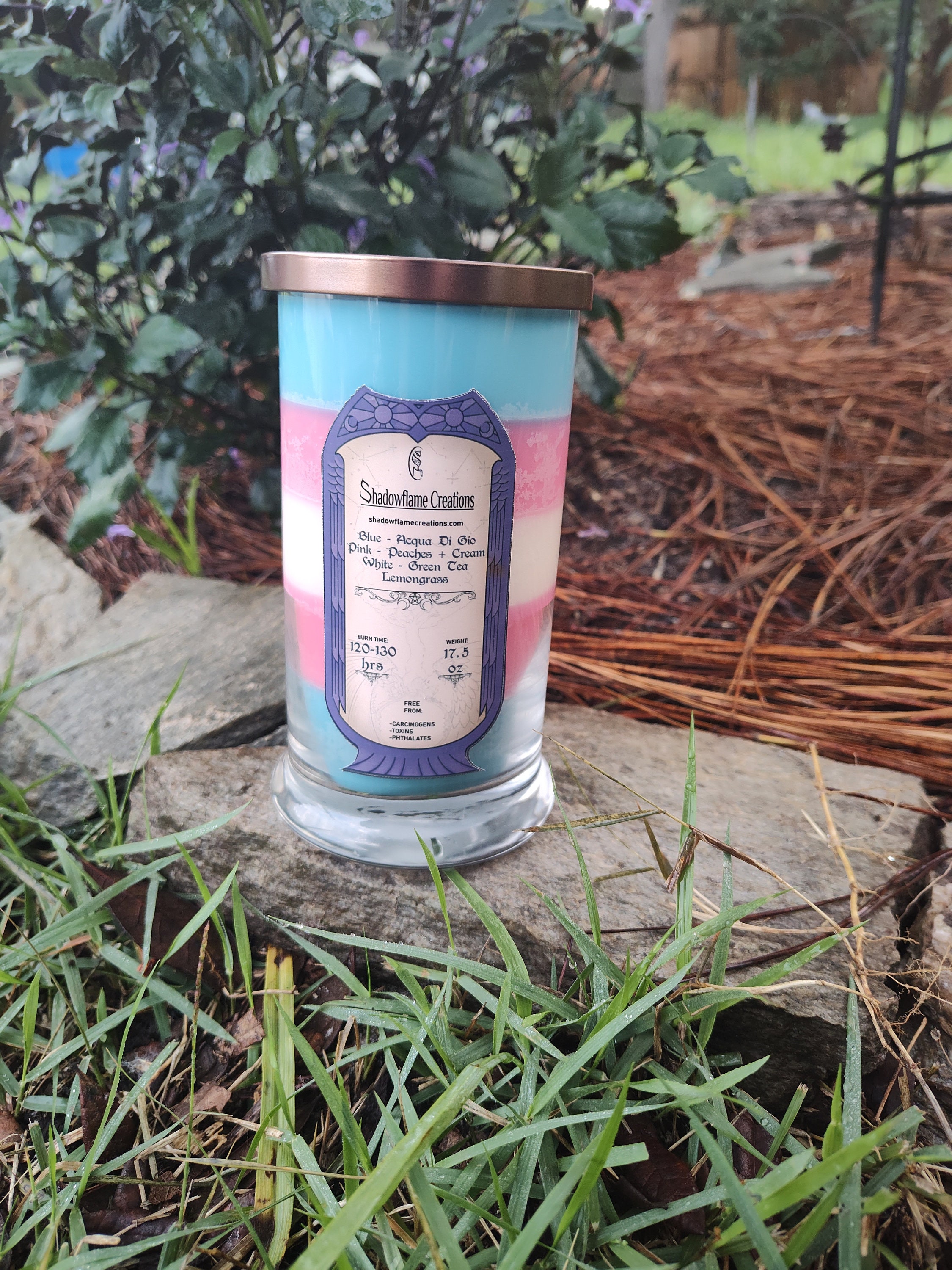 Pride Month - Trans Flag Status Jar Candle - Etsy