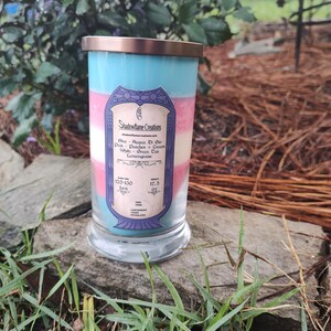 Pride Month - Trans Flag Status Jar Candle - Etsy