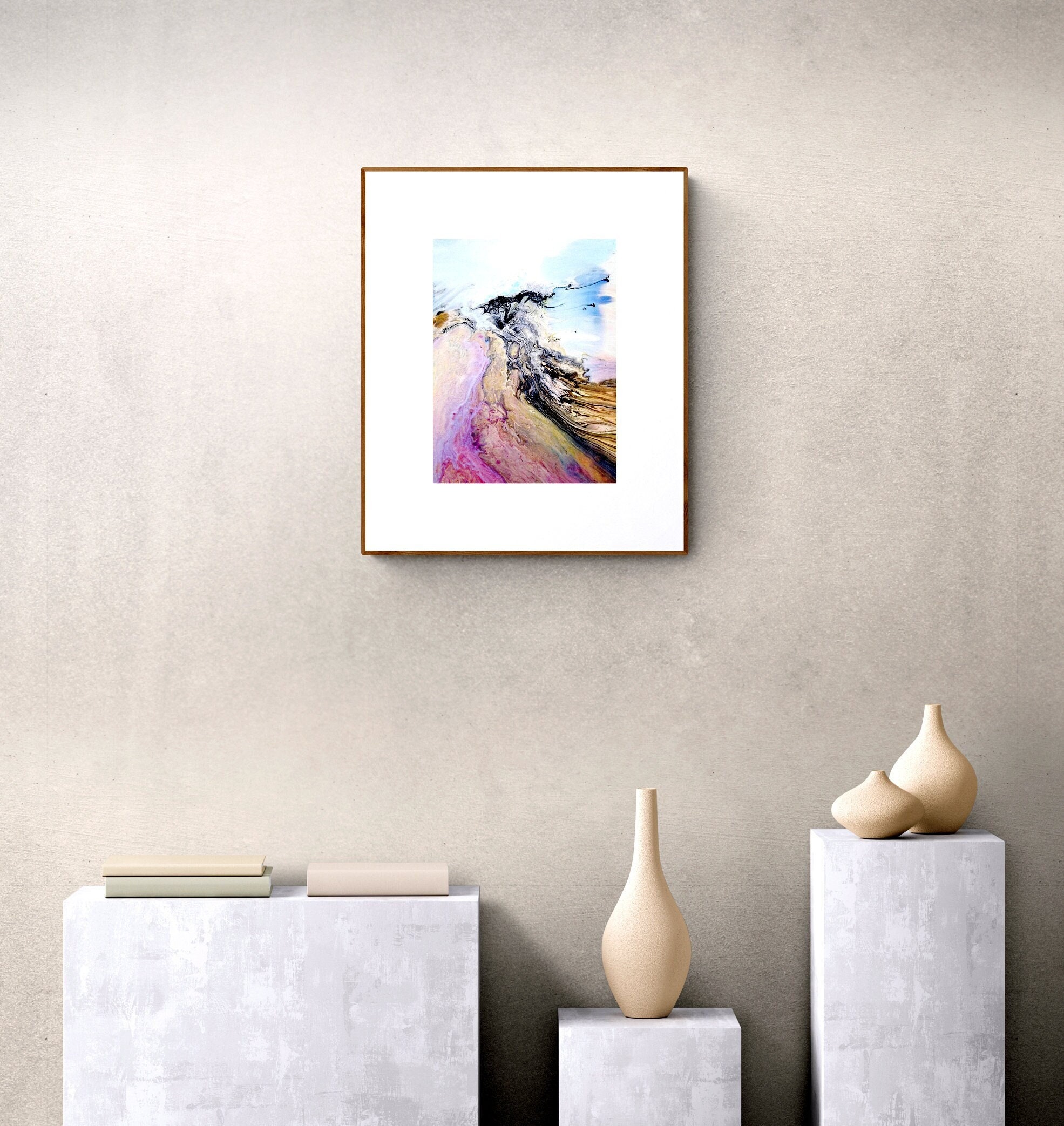 The Three Muses Melete, Study Abstract Fluid Art Print - Etsy