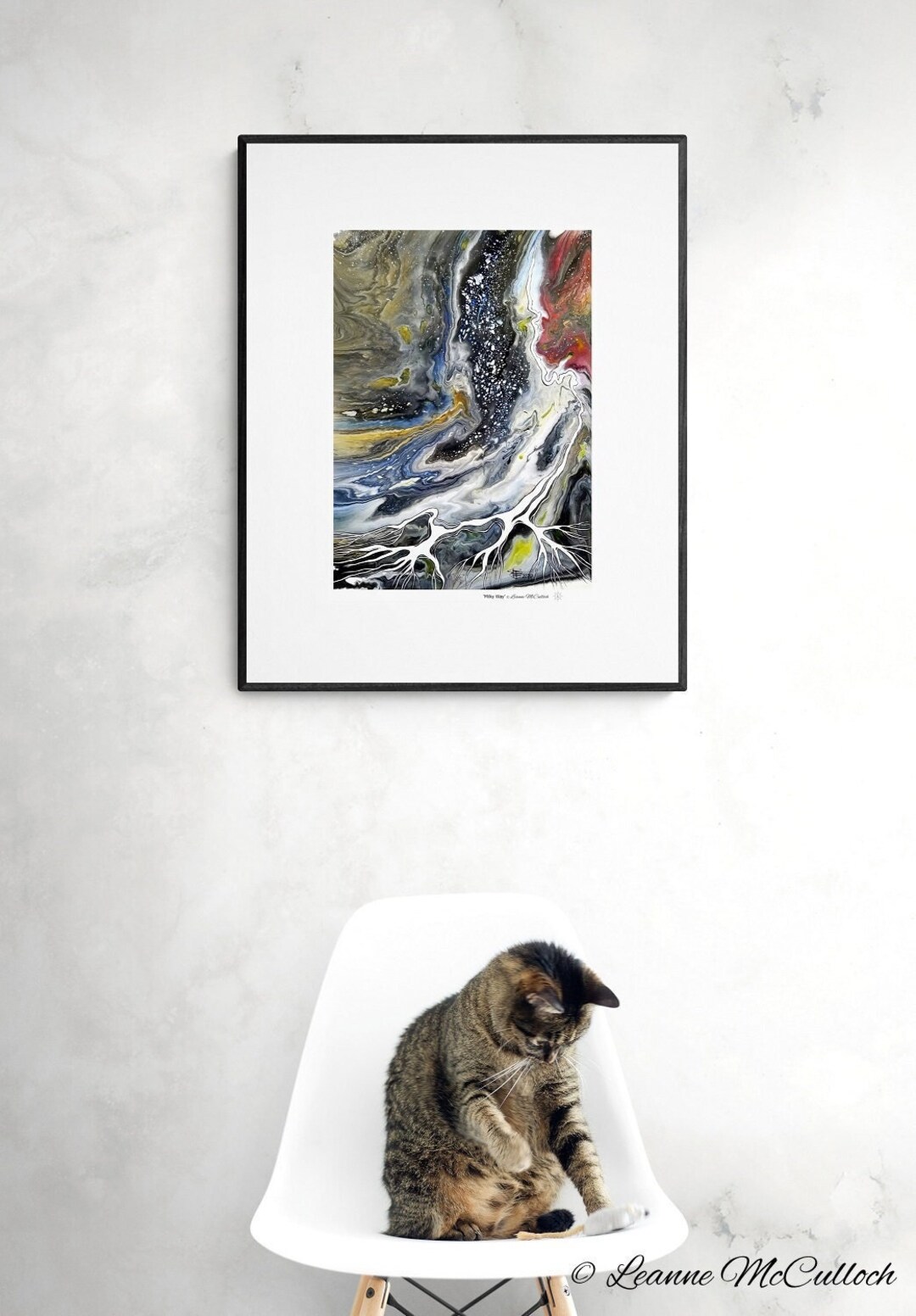 Tree of Life 'milky Way' Fluid Art Abstract Giclee Print - Etsy