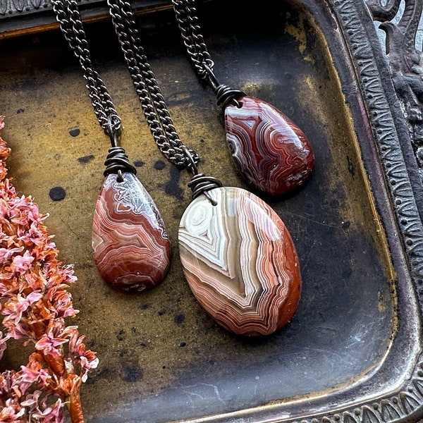 Agate Necklace - Etsy