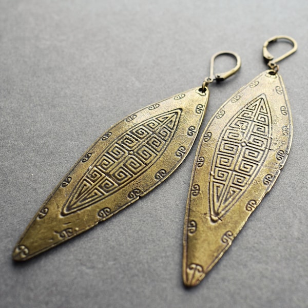 Shield Earrings - Etsy