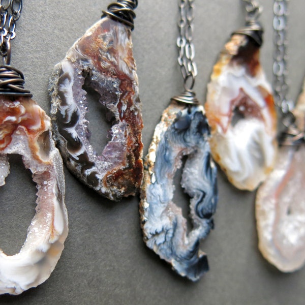 Geode Necklace - Etsy