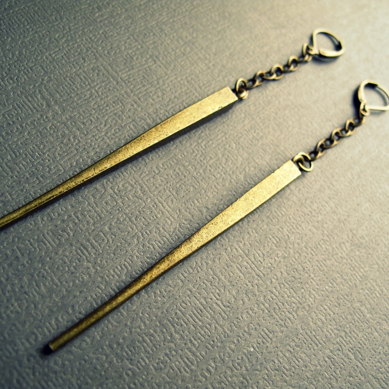 Spike Punk Dangle Earring - Etsy