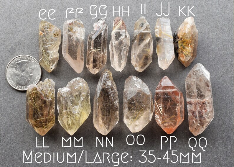 Raw Rutilated Quartz Necklace Raw Crystal Necklace Boho - Etsy