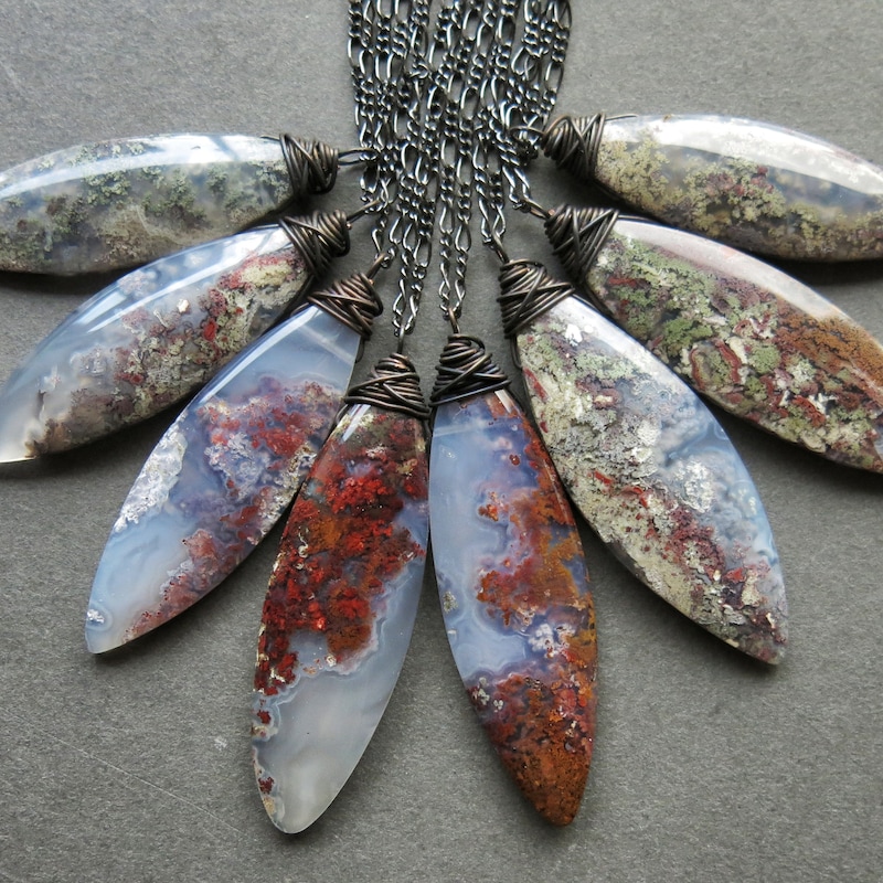 Moss Agate Jewelry - Etsy