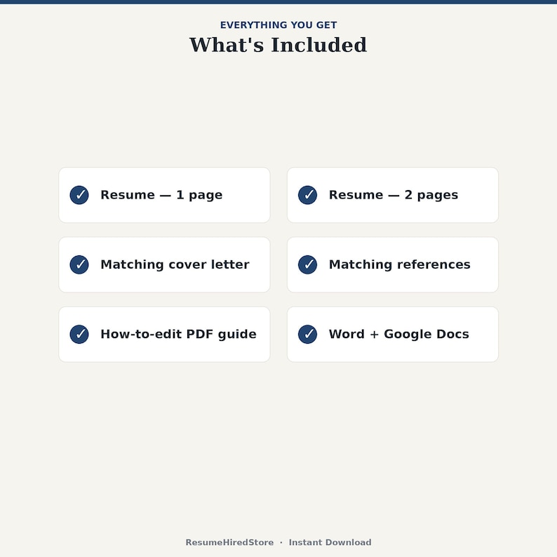 Ats-friendly Professional Resume Template (word, Google Docs) - Etsy