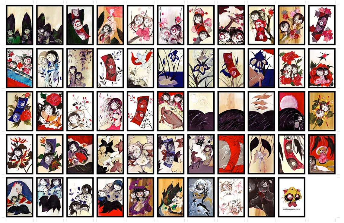 HANAFUDA CARD Set, "who Cards for You", Card Set Designed by Cristina ...