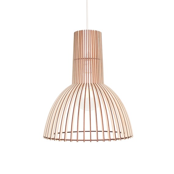 KWUD Modern Scandinavian Style Ceiling Mount Wood Pendant | Etsy