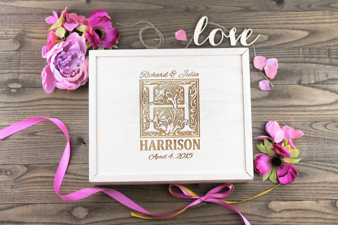Personalized Wood Wedding Box Wedding Gift Wedding Favour - Etsy