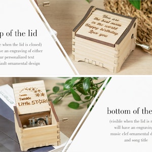 Twinkle Twinkle Little Star Lullaby Personalized Hand Crank Wood Music ...