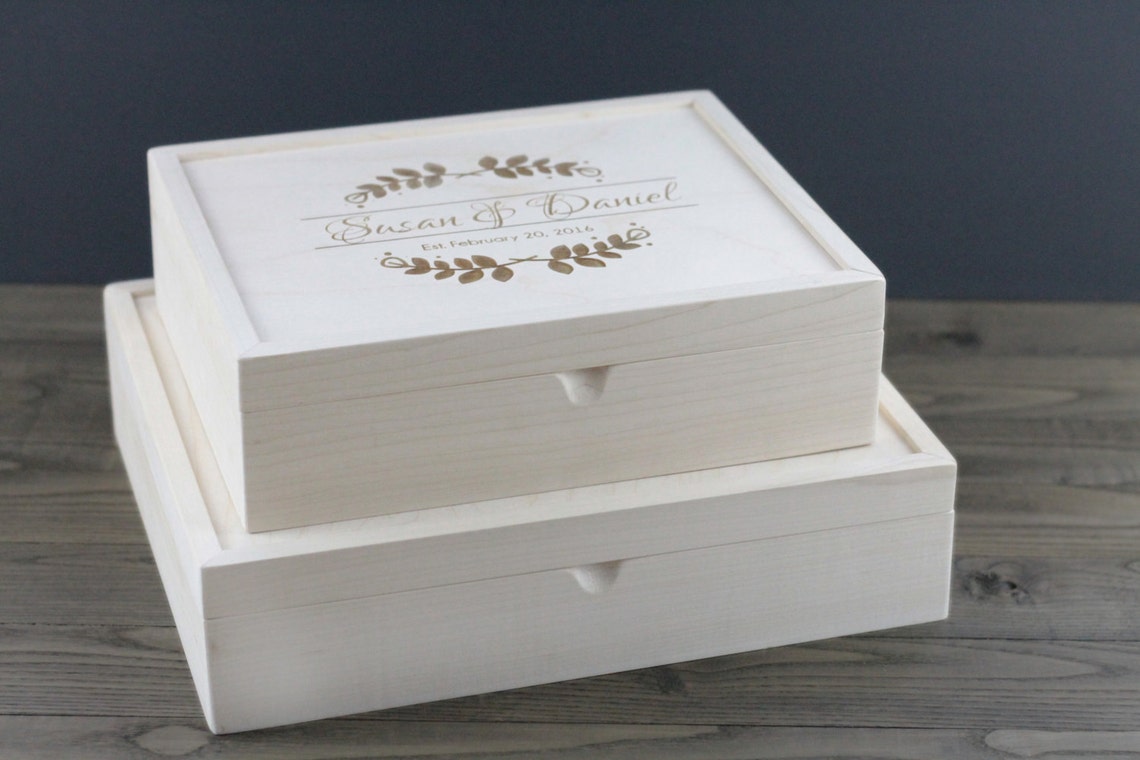 Personalized Wood Wedding Box Wedding Gift Wedding Favour | Etsy