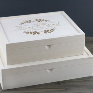 Personalized Wood Wedding Box Wedding Gift Wedding Favour | Etsy