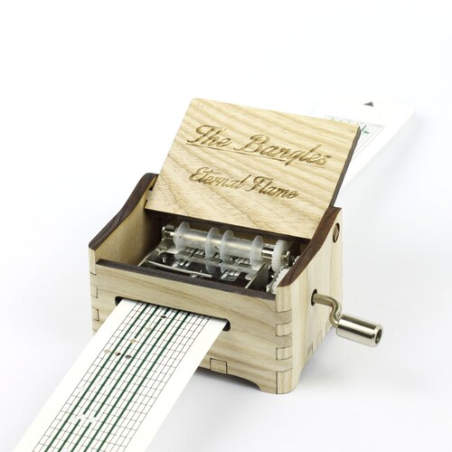 Gravity Falls Hand Crank Wood Paper Strip Music Box With - Etsy