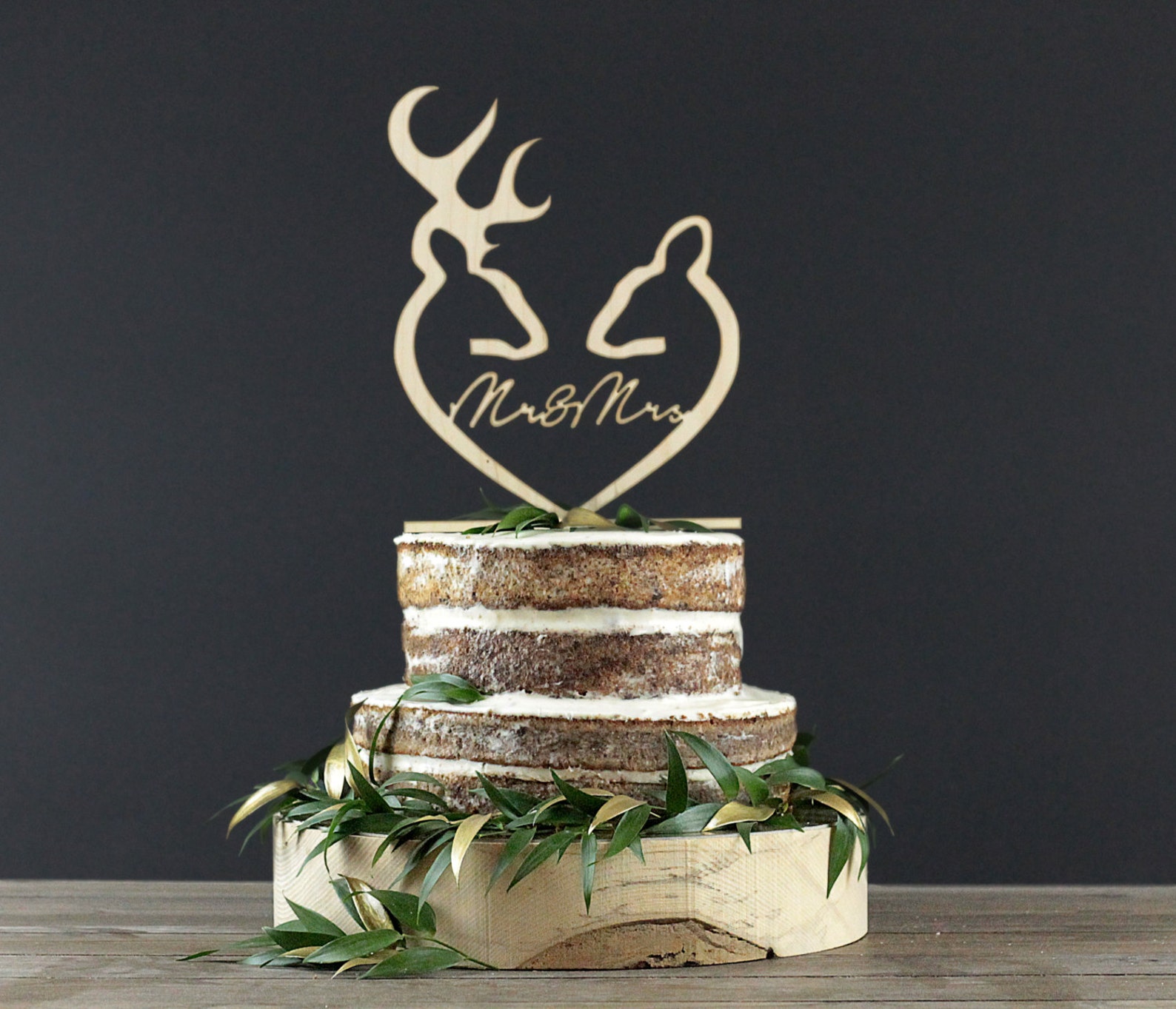 Wedding Cake Topper Cake Decor Wood Cake Topper Wedding - Etsy
