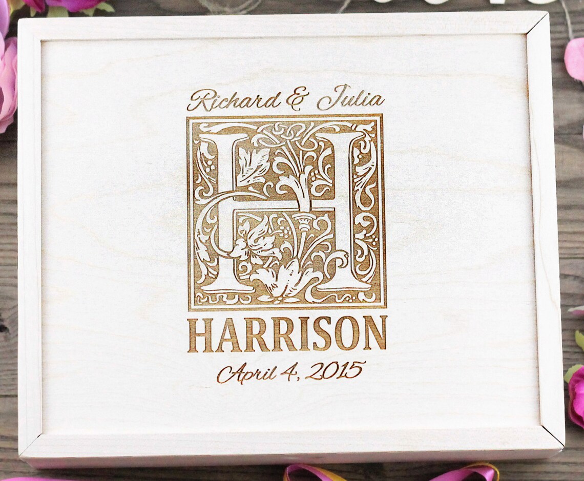 Personalized Wood Wedding Box Wedding Gift Wedding Favour | Etsy