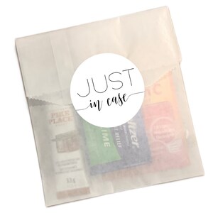 PRINTABLE STICKERS Just in Case Stickers or Tags - Instant Download ...