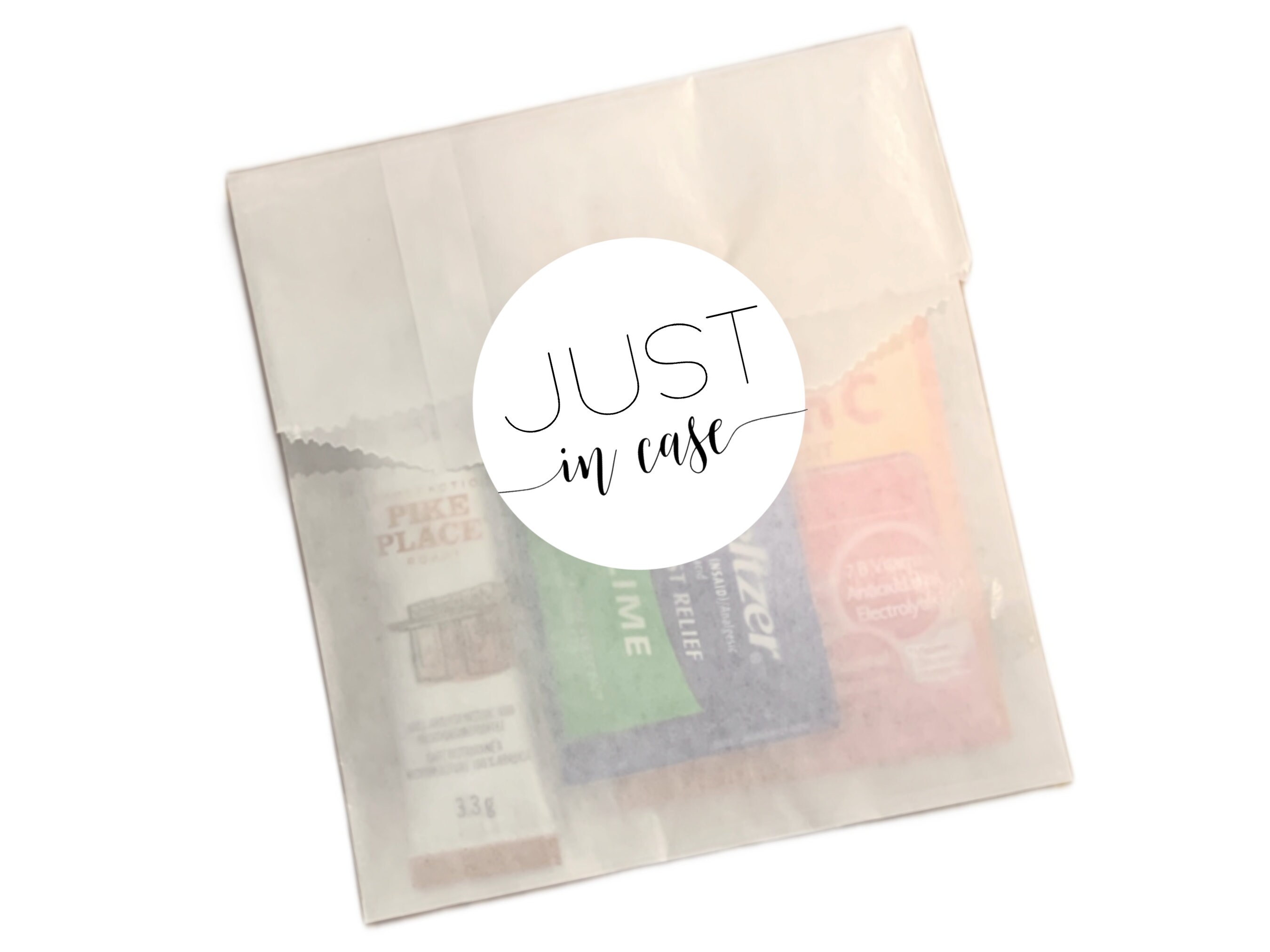 PRINTABLE STICKERS Just in Case Stickers or Tags - Instant Download ...