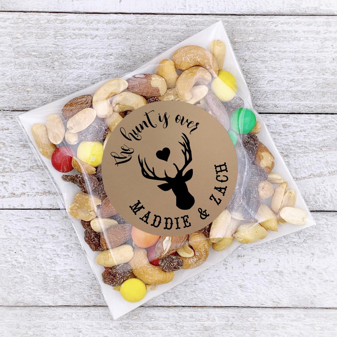 Personalized Wedding Favor Labels - Rustic Stickers for Wedding, Shower ...