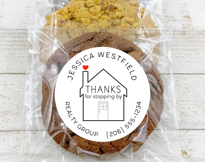 Custom Labels for Realtor Open House 20 Personalized Stickers for ...