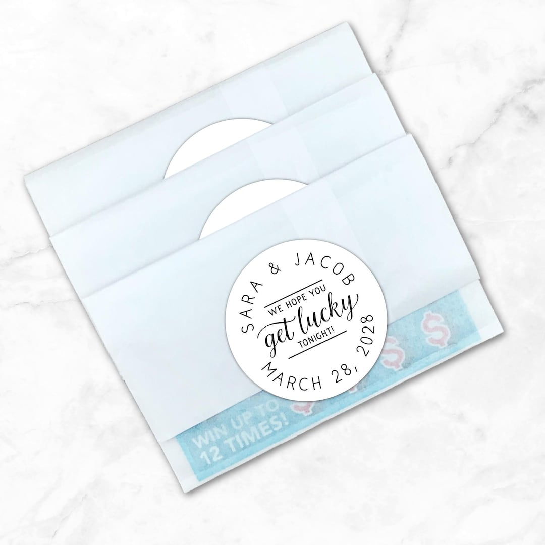 Lottery Ticket Envelopes for Wedding Favors - Gift for Guests - Unique ...