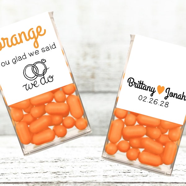 Tic Tac Label - Etsy