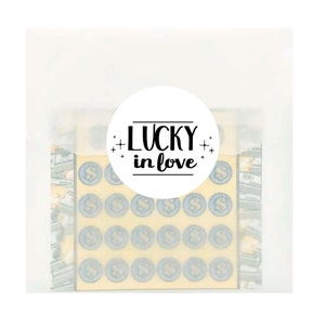 PRINTABLE STICKERS Lucky in Love Lotto Ticket Stickers or Tags ...