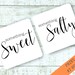 PRINTABLE STICKERS Sweet and Salty Stickers or Tags Wedding Favor ...