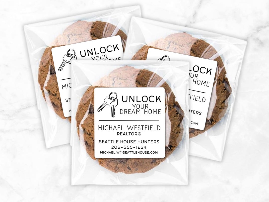 Personalized Real Estate Marketing Labels – Custom Realtor Stickers for ...