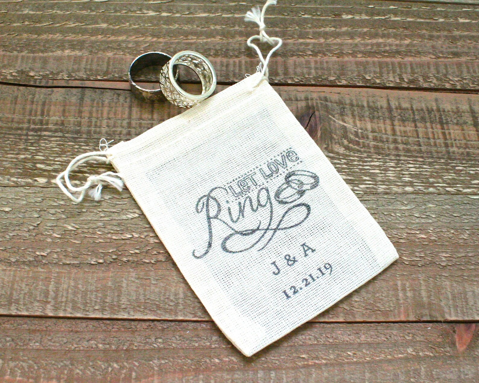 Personalized Wedding Ring Bag Perfect for Elopement or - Etsy