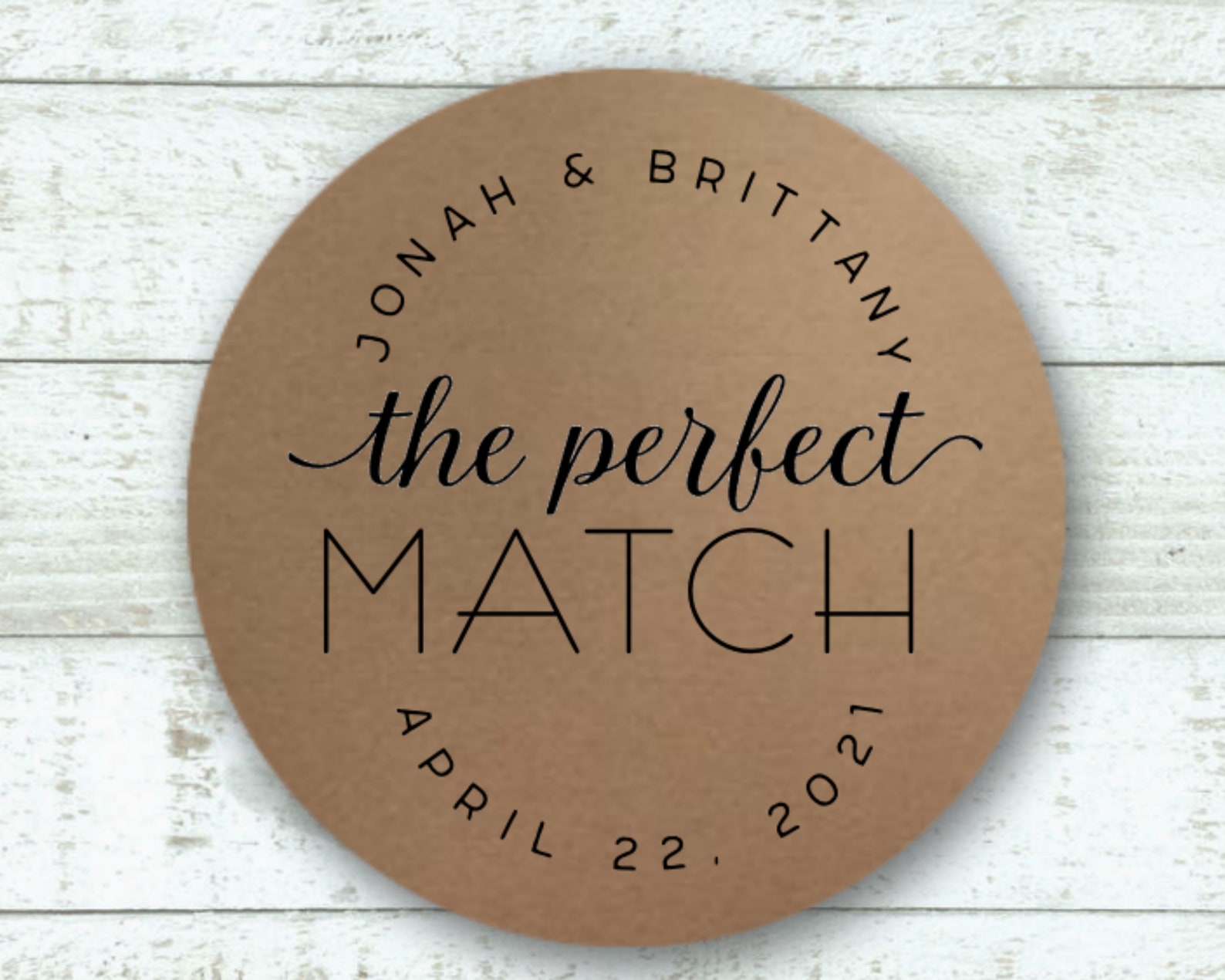 The Perfect Match Stickers for Wedding Shower Engagement | Etsy
