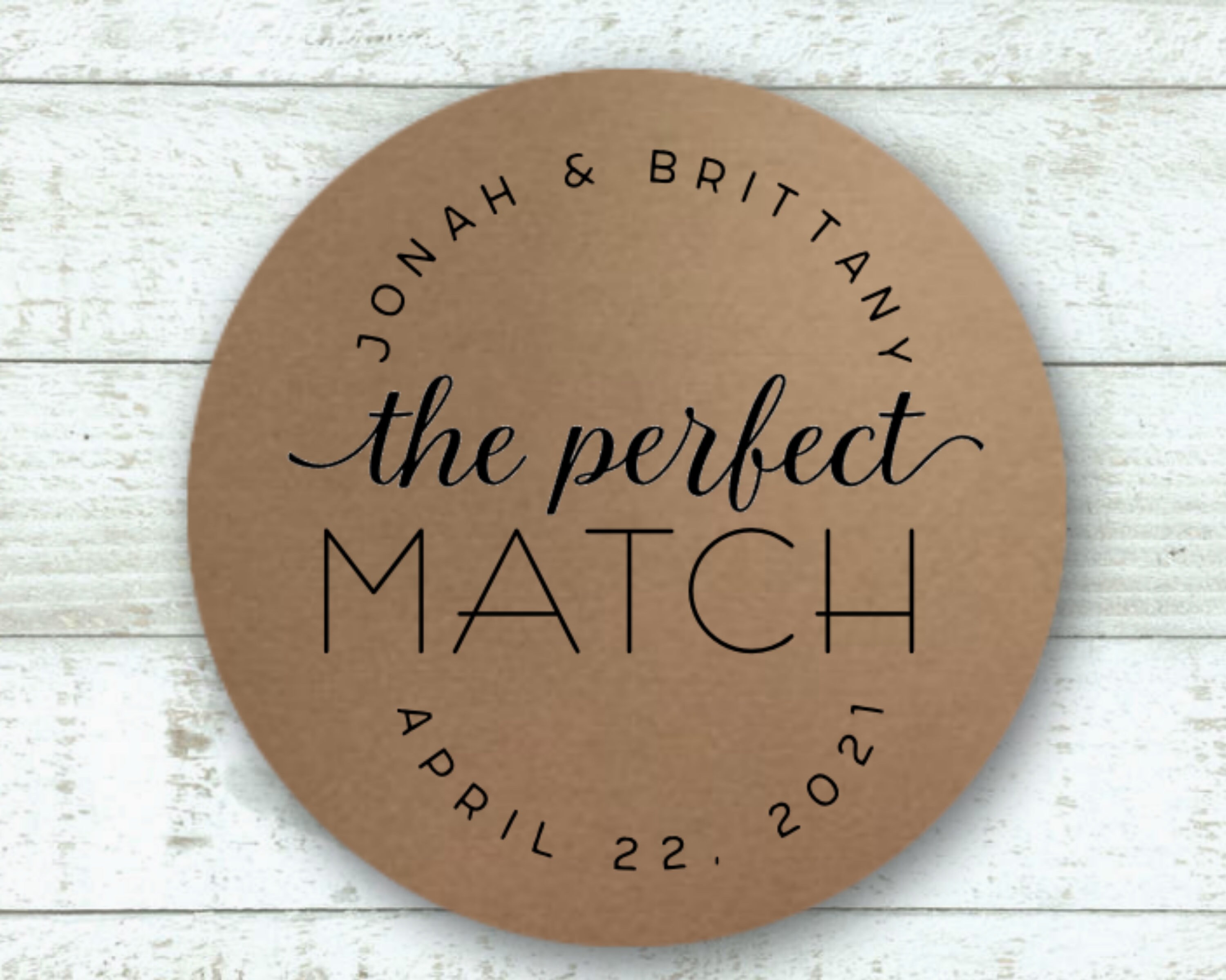 The Perfect Match Stickers for Wedding Shower Engagement | Etsy