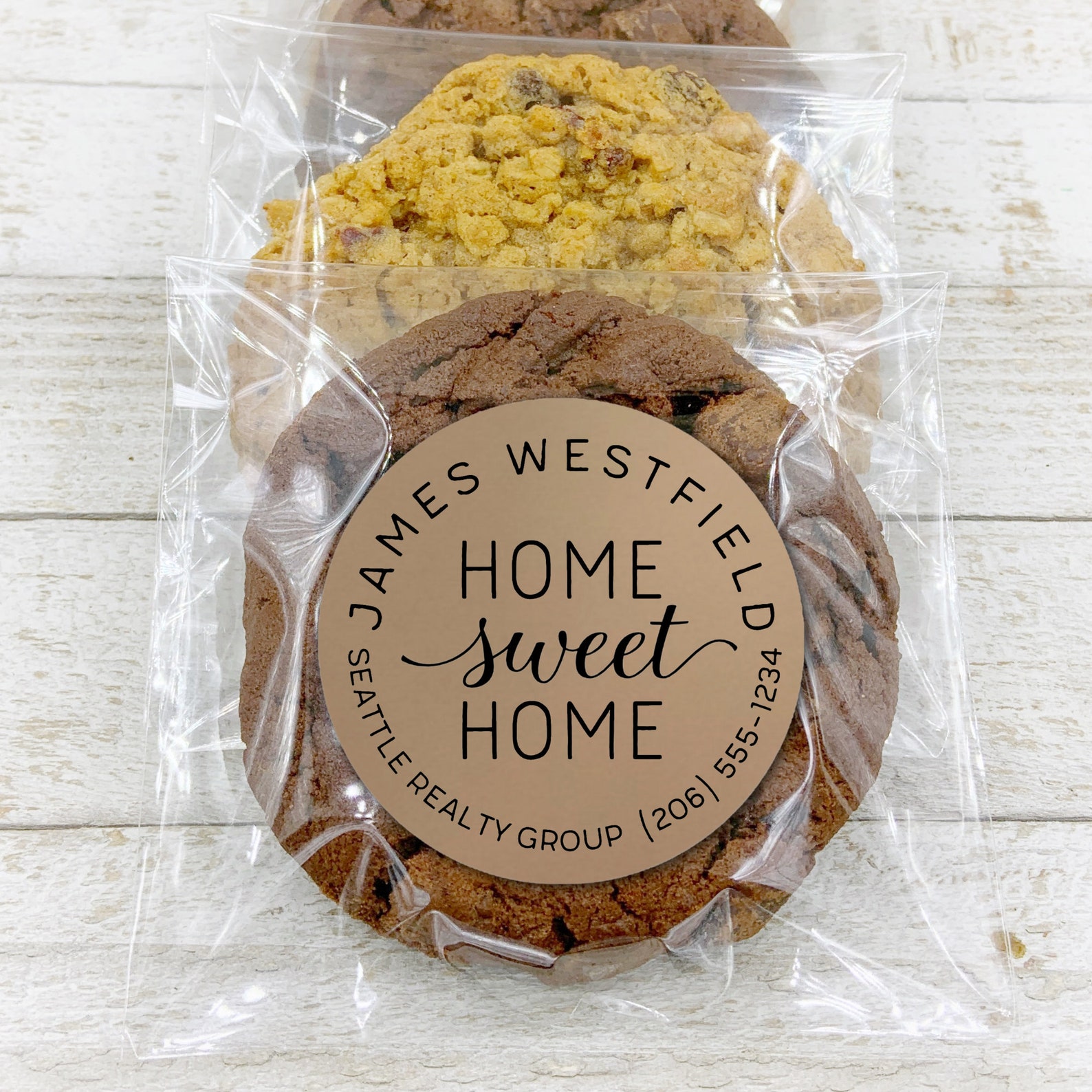 Realtor Open House Labels - 20 Personalized Stickers for Cookies, Candy ...