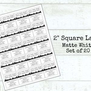 Custom Labels for Realtor Open House - 20 Personalized Stickers for ...