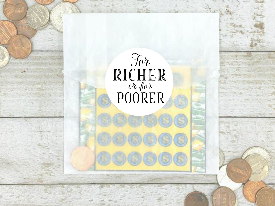 PRINTABLE STICKERS for Richer or for Poorer Lotto Ticket Stickers ...