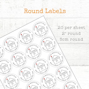 Custom Labels for Realtor Open House - 20 Personalized Stickers for ...