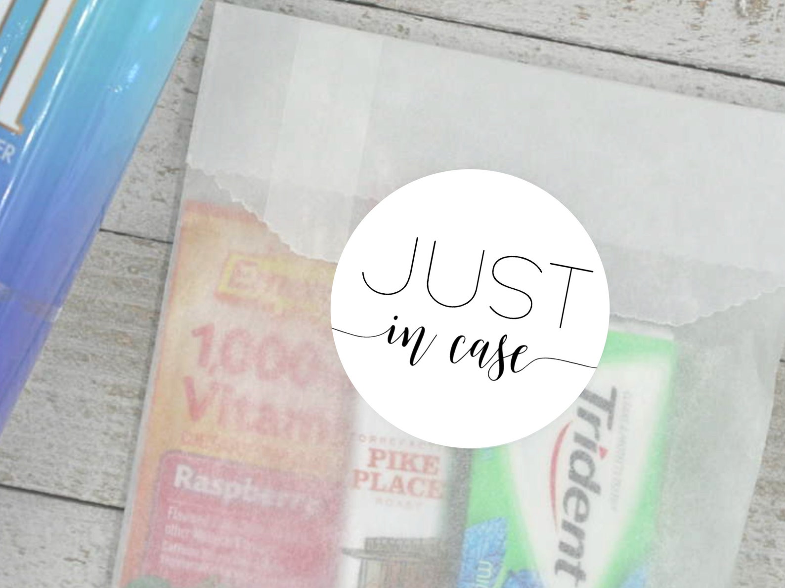 PRINTABLE STICKERS Just in Case Stickers or Tags DIY Print - Etsy