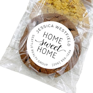 Realtor Open House Labels - 20 Personalized Stickers for Cookies, Candy ...