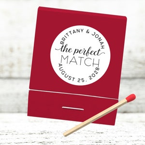 The Perfect Match Stickers for Wedding, Shower, Engagement 63 ...