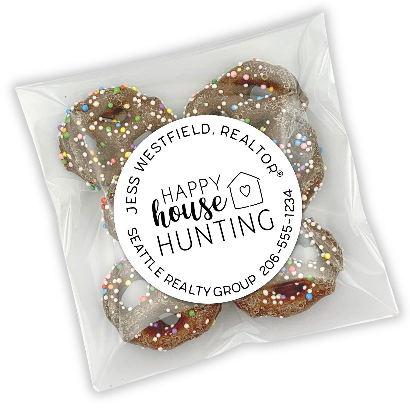 Real Estate Marketing Labels - Open House Treat Stickers - Personalized ...