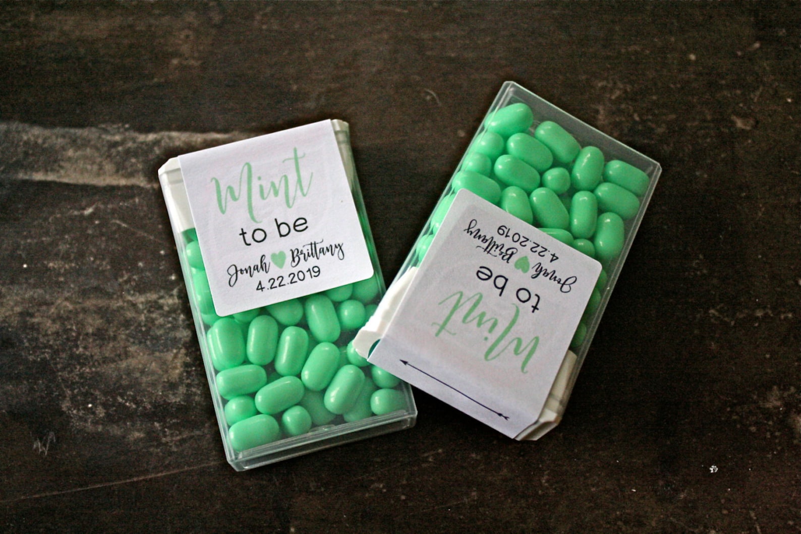 Mint to Be Personalized Favor Labels Tic Tac Box Stickers | Etsy
