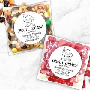 Realtor Open House Labels - 20 Personalized Stickers for Giveaways ...